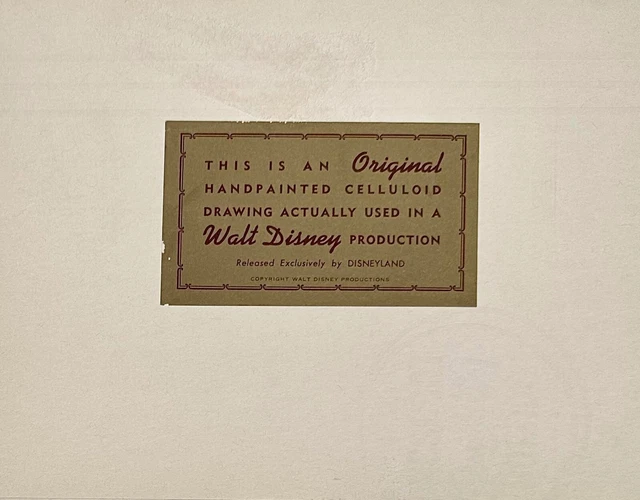 1963 DISNEY THE Sword In The Stone Merlin Fish Original Production ...