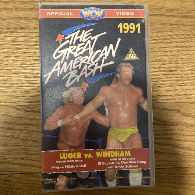 WCW VHS - Great American Bash 1991 - WWF/WWE - Wrestling - Lex Luger ...