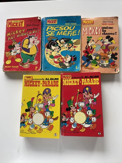LE JOURNAL DE Mickey Album Mickey Parade 1 Et 2 + Cadeau EUR 40,00 ...