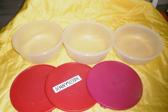 TUPPERWARE LOT Grandes Boites Modulaires Rondes 4 Et 3 Litres EUR 17,00 ...