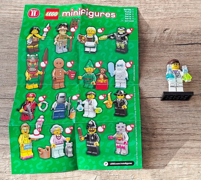 LEGO 71002 MINIFIGURE série 11 SCIENTIFIQUE chimie 3 prof/bid72 EUR 3 ...