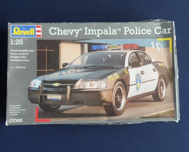 MODELLBAU CHEVY IMPALA Police Car Revell 1:25 Neuwertig EUR 12,50 ...
