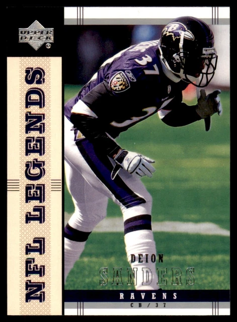 2004 UPPER DECK Legends (Prime Time) Deion Sanders Baltimore Ravens #7 ...