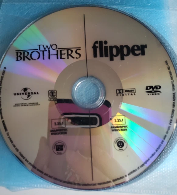 TWO BROTHERS/FLIPPER LOOSE Disc DVD Universal Studios $2.00 - PicClick CA