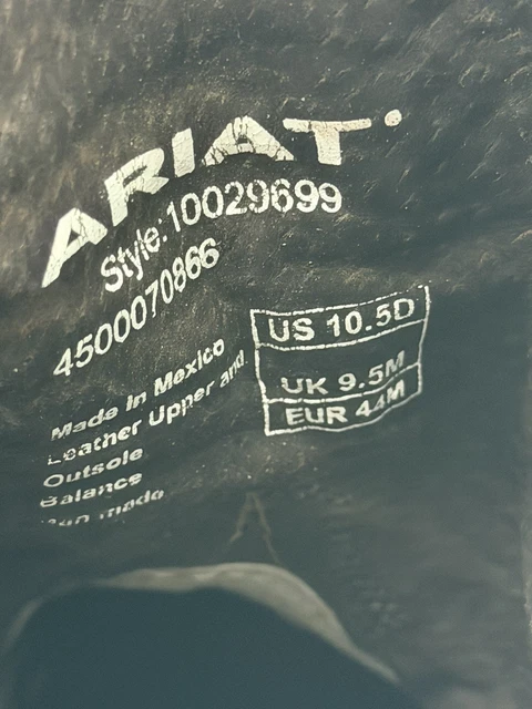 ARIAT CIRCUIT PATRIOT 10029699 American Flag Western Boots Men's 10.5 ...