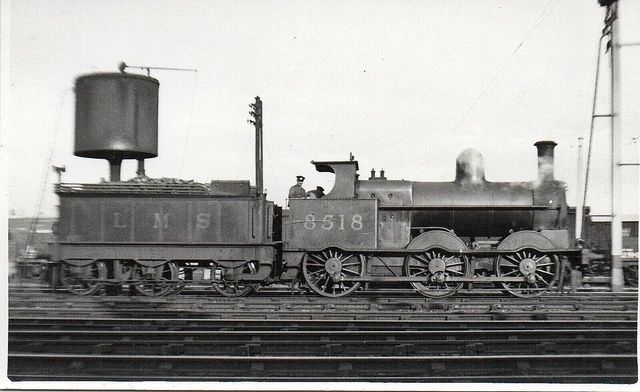 EX LNWR CLASS 2F 0-6-0 No 8518 @ WORKINGTON SHED YARD R/P on POSTCARD £ ...