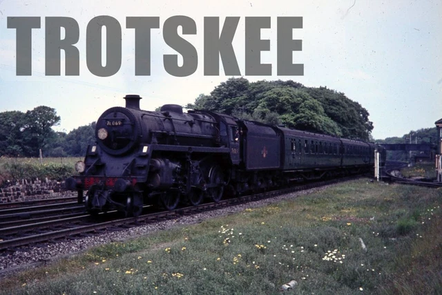 35MM SLIDE BR British Railway Steam Loco 76069 Class BR4 Lymington ...