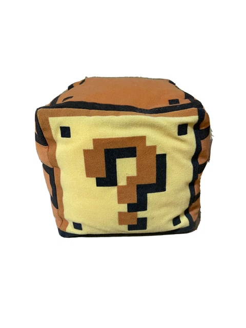 NINTENDO BANPRESTO SUPER Mario bros Question Block Plush Toy 20cm Sound ...