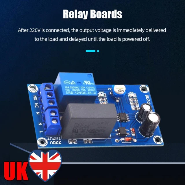 MODULO RELÈ 220 V scheda relè resistenza alla caduta per luce scala ...