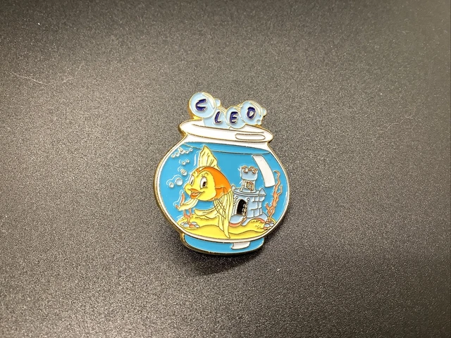 DISNEY TRADING PIN Badge Hidden Mystery Collectable Pinocchio Fish Bowl ...