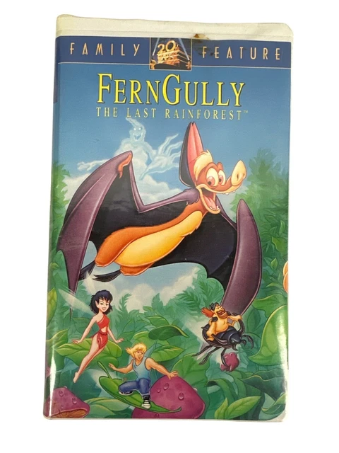 FERNGULLY THE LAST Rainforest VHS 1992 Family Animated Feature 20th ...