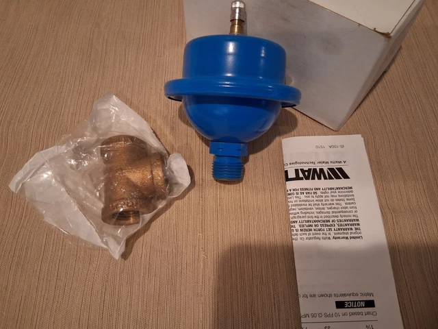 WATTS LF150A WATER Hammer Arrestor, 1/2 In Npt, 150 Psi, with 1/2 ...
