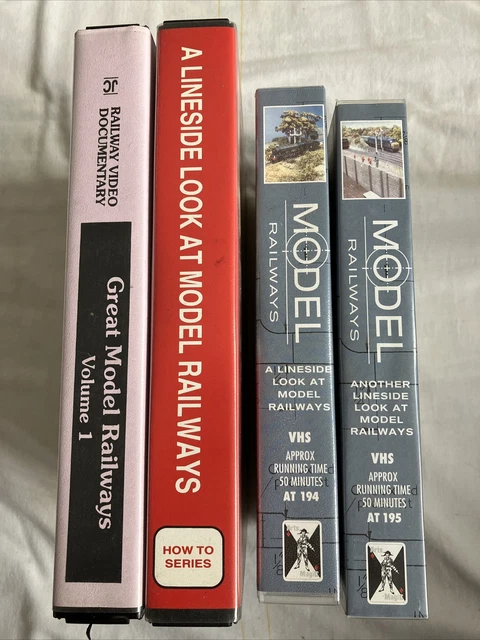 MODEL RAILWAYS VIDEO Tapes Bundle X 4 VHS steam railway cab ride SHD £ ...
