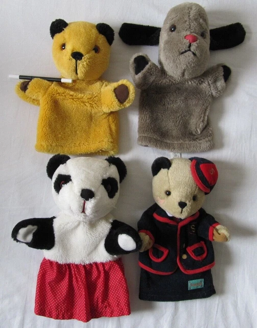 OFFICIAL SOOTY & Friends Soft Plush Hand Puppets Sweep Soo Sue Cousin ...