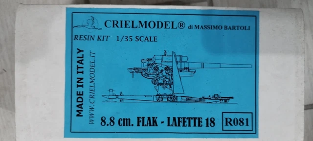 CRIEL MODEL LAFETTE Flak 8.8 Resin Kit 1 35 EUR 50,00 - PicClick IT