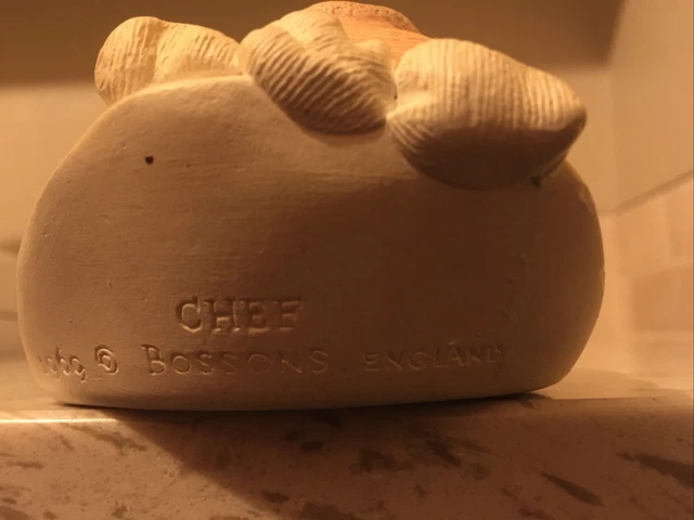 VINTAGE BOSSONS CHALKWARE 1969 Chef Man’s Head Face Wall Sculpture ...