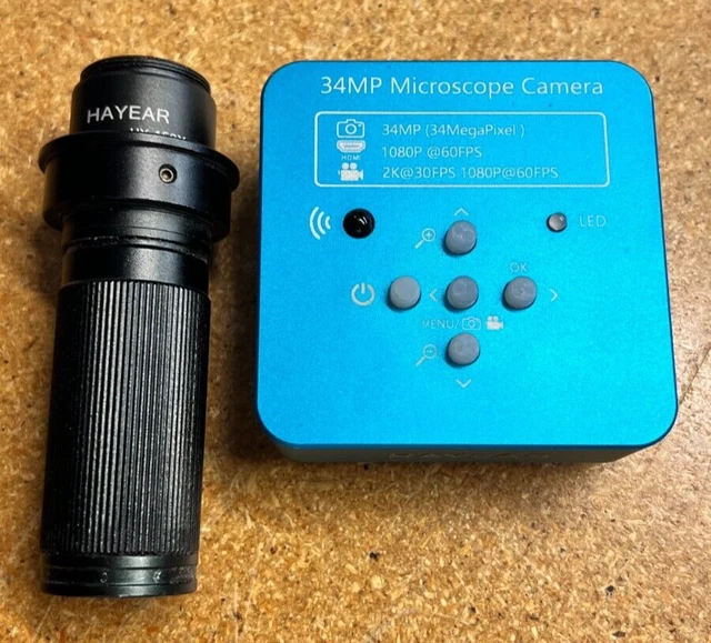 HAYEAR 34MP MICROSCOPE Camera HDMI $74.99 - PicClick