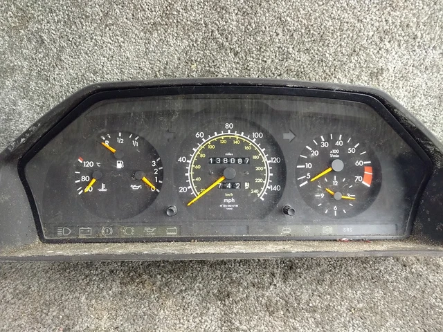 MERCEDES W124 E Class Instrument Cluster Speedo Speedometer 1244400447 ...