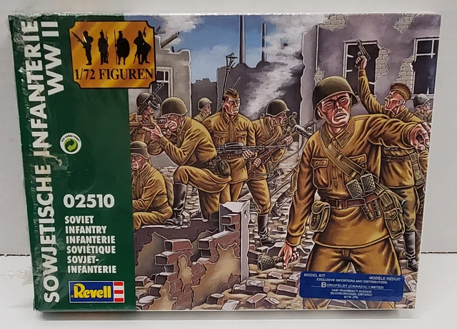 REVELL SOVIET INFANTRY 1:72 Scale Model Figures Kit #02510 Army ...