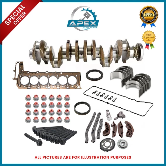 BMW N57D30 N57 Vilebrequin Avec Kit Chaîne Distribution Rebuild Kit ...