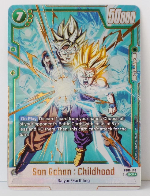 PRESQUE COMME NEUF : Dragon Ball Son Gohan enfance SCR FB01-140 secret art ancien rare EUR 55,94 ...