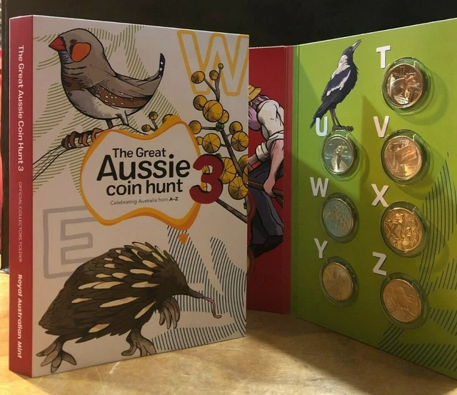 2022 THE GREAT Aussie Coin Hunt 3: $1 Alphabet A-Z Unc Coin Set In ...
