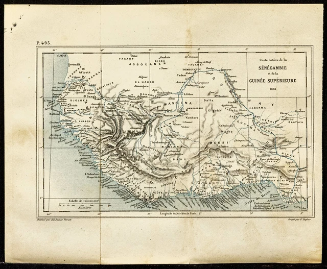 1884 - COASTAL Map of Senegambia and Guinea - Old Map $33.93 - PicClick CA