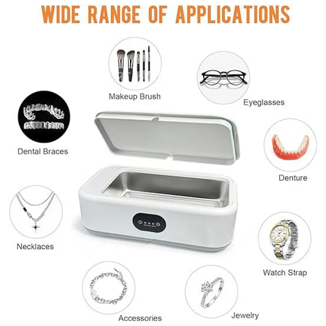 GLASSES ULTRASONIC CLEANER One-click Tool Professional Jewelry for ...