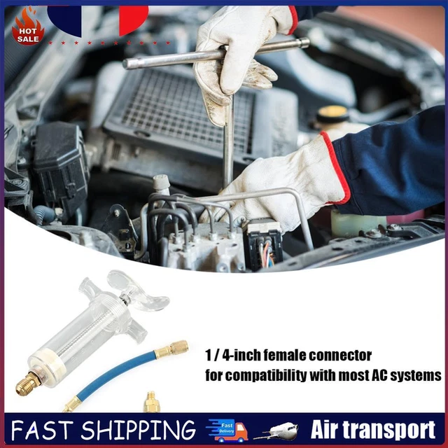 # AUTO COMPRESSOR Oil Dye Injector with R-134A Low Side Quick Coupler ...