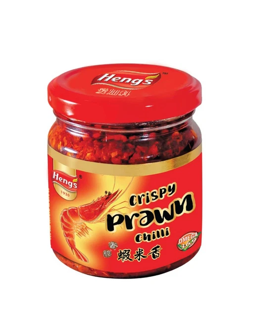 HENG'S CRISPY PRAWN Chilli, in Oil - 180g £11.32 - PicClick UK
