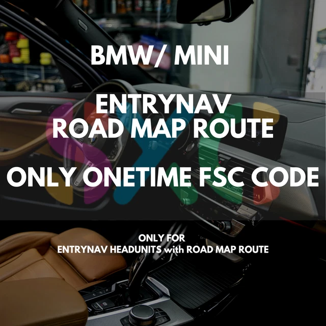 BMW MINI ROAD Map Update Sat Nav 2024 2025 ENTRYNAV ROUTE ONLY FSC CODE ...