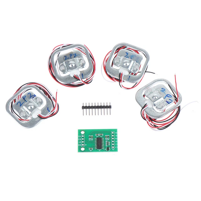 4PCS 50KG HUMAN Scale Load Cell Weight Sensors+HX711 AD Module Weighing ...