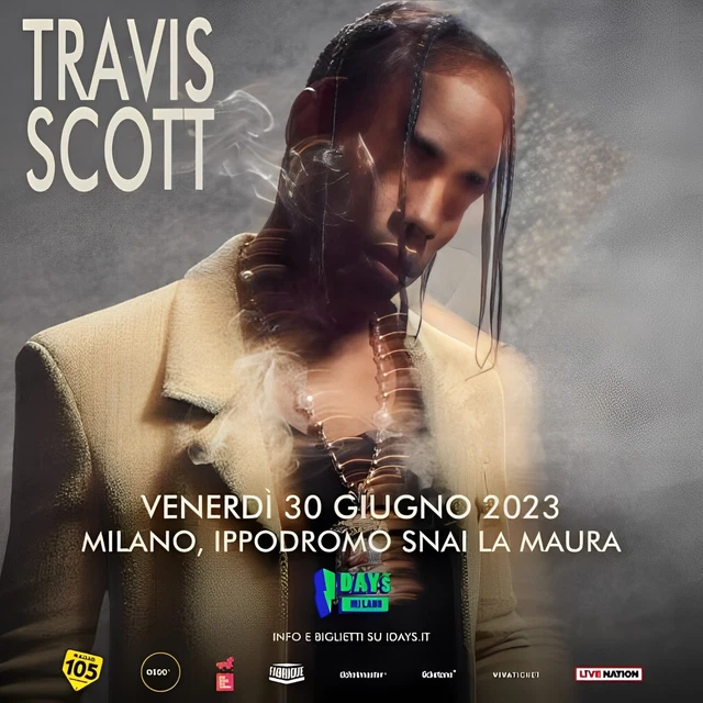 BIGLIETTO TRAVIS SCOTT POSTO UNICO, INGRESSO ROSSO Milano, I-Days 30-06 ...