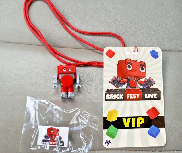 LEGO BRICK FEST 2023 VIP Pass, Exclusive Mini Figure, and Pin - Limited ...