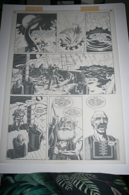 JOE DEVER LONE Wolf Skull Of Agarash Original Storyboard Zeichnungen ...