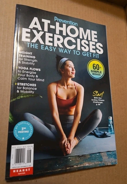 PREVENTION MAGAZINE AT-HOME Exercises 2025 60+ Simple Moves $15.99 ...
