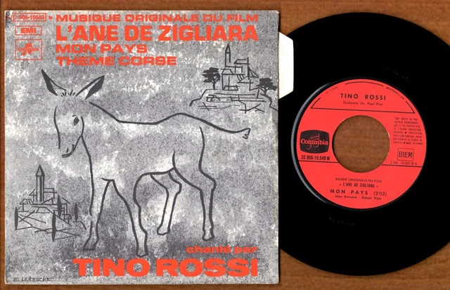SP 1970 BOF " L'âne de Zigliara " Musique: Laurent ROSSI - Chanson ...