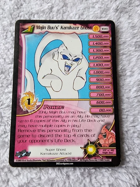 DBZ DRAGON BALL Z Majin Buu's Kamikaze Ghost 108 CCG Unlimited Fusion ...