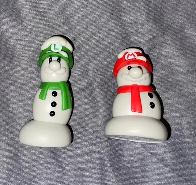 JAKKS PACIFIC WORLD of Nintendo Mario 2.5" Snowman Mario Luigi Figure ...