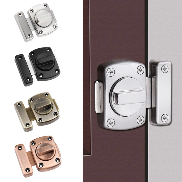 DOOR LOCK CAST Metal Hook Latch Lock Toilet Doors Right Angle Sliding ...