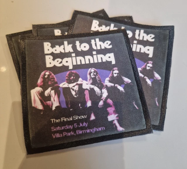 BLACK SABBATH OZZY Osbourne Back to the Beginning Sew On Printed Back ...