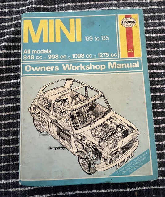 CLASSIC MINI HAYNES Manual 1969 to 1985 Austin Morris Rover Handbook ...