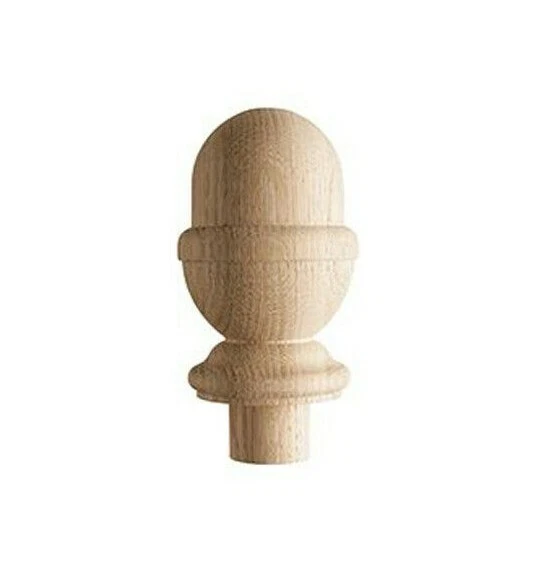 SOLID WHITE OAK Acorn Post Cap for 90mm Full Newel $31.25 - PicClick AU