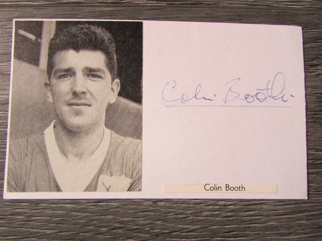 COLIN BOOTH NOTTINGHAM Forest Wolves & Doncaster Hand Signed Football ...