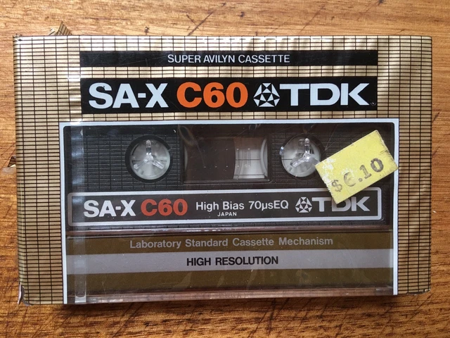 TDK SA-X C60 - Vintage Audio Cassette Tape - Made in Japan 1979 ...