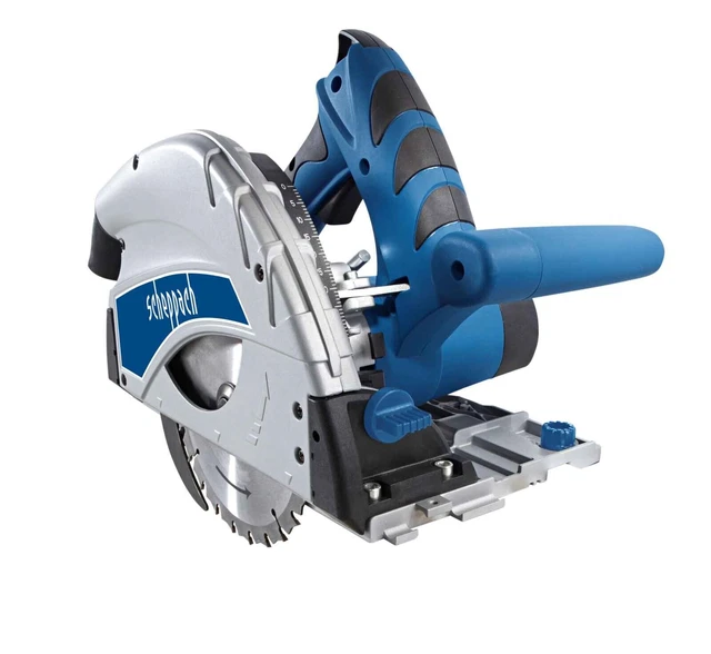 SCHEPPACH PLUNGE SAW 240v 1200W 2 x 700mm Guide Rails PL55 £139.99 ...