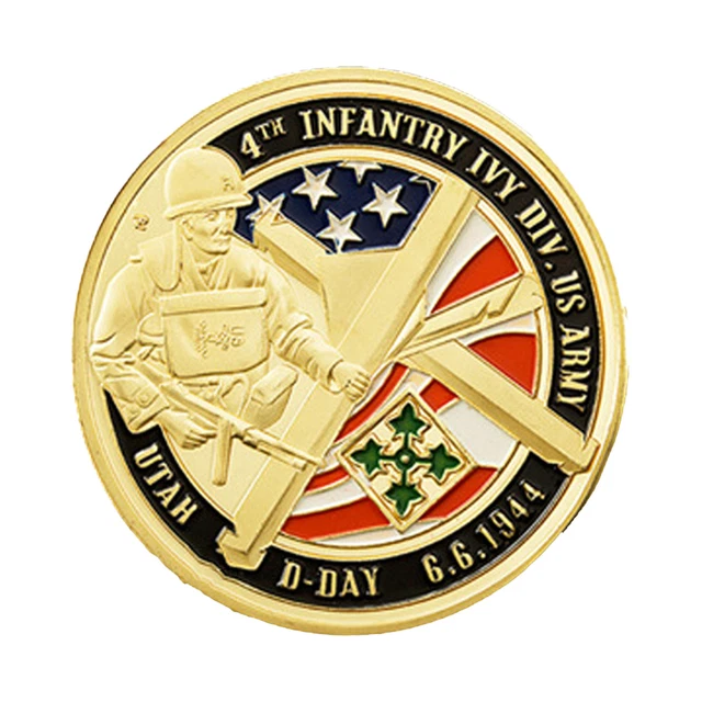 80TH ANNIVERSARY D-DAY Landings Silver Commemorative Coin. 1944-2024 ...