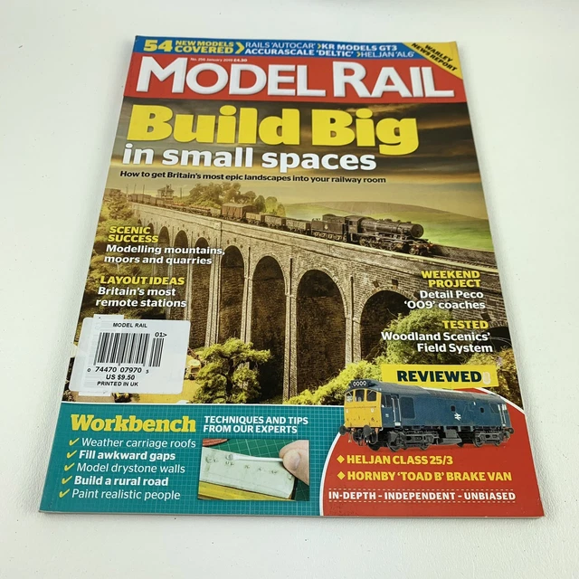 MODEL RAIL JAN 2019 Build Big in Small Spaces Trains Tips FREE SHIPPING ...