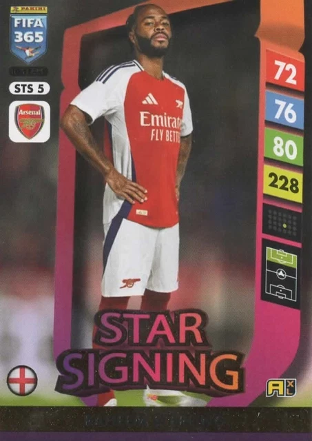 PANINI FIFA 365 2025 Star Signing STS 5 Raheem Sterling EUR 1,00 ...