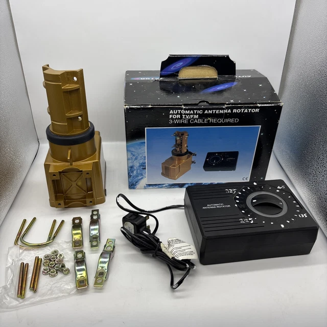 VINTAGE AUTOMATIC TV/FM Antenna Rotator Control Unit Spare Repair Boxed ...
